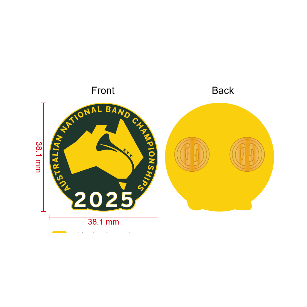 Badge/Pin | 2025 Yamaha Australian National Band Championships